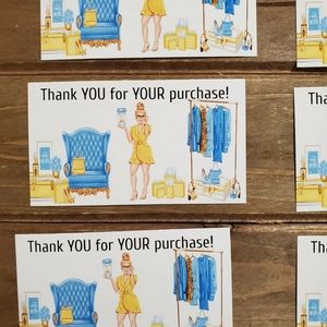 Office | Thank You Cards Business Card Size3x2 Inch Cards | Poshmark